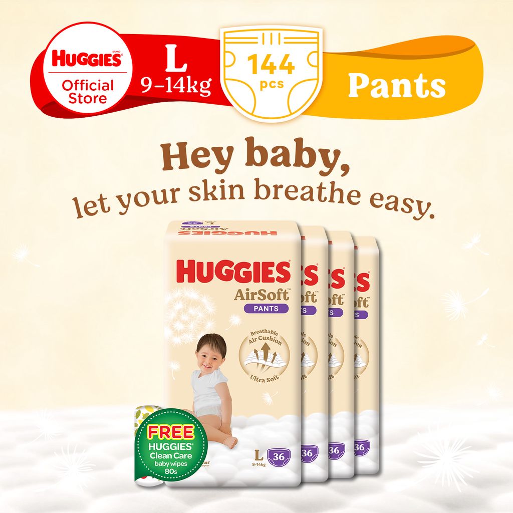 [Bundle of 4 Packs] Huggies Airsoft Pants Promo Pack M- XXL | Shopee ...