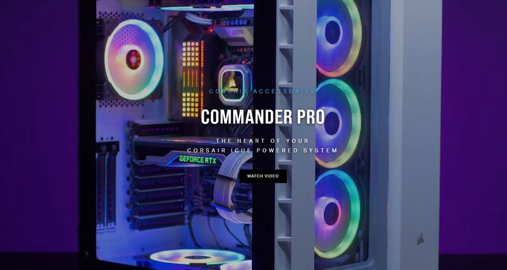 Corsair iCUE Commander PRO Smart RGB Lighting and Fan Speed Controller ...