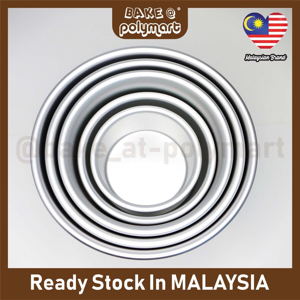 Round Cake Pan for bake ROUND shape cake 4"/5"/6"/7"/8" (1Pc) | Shopee ...