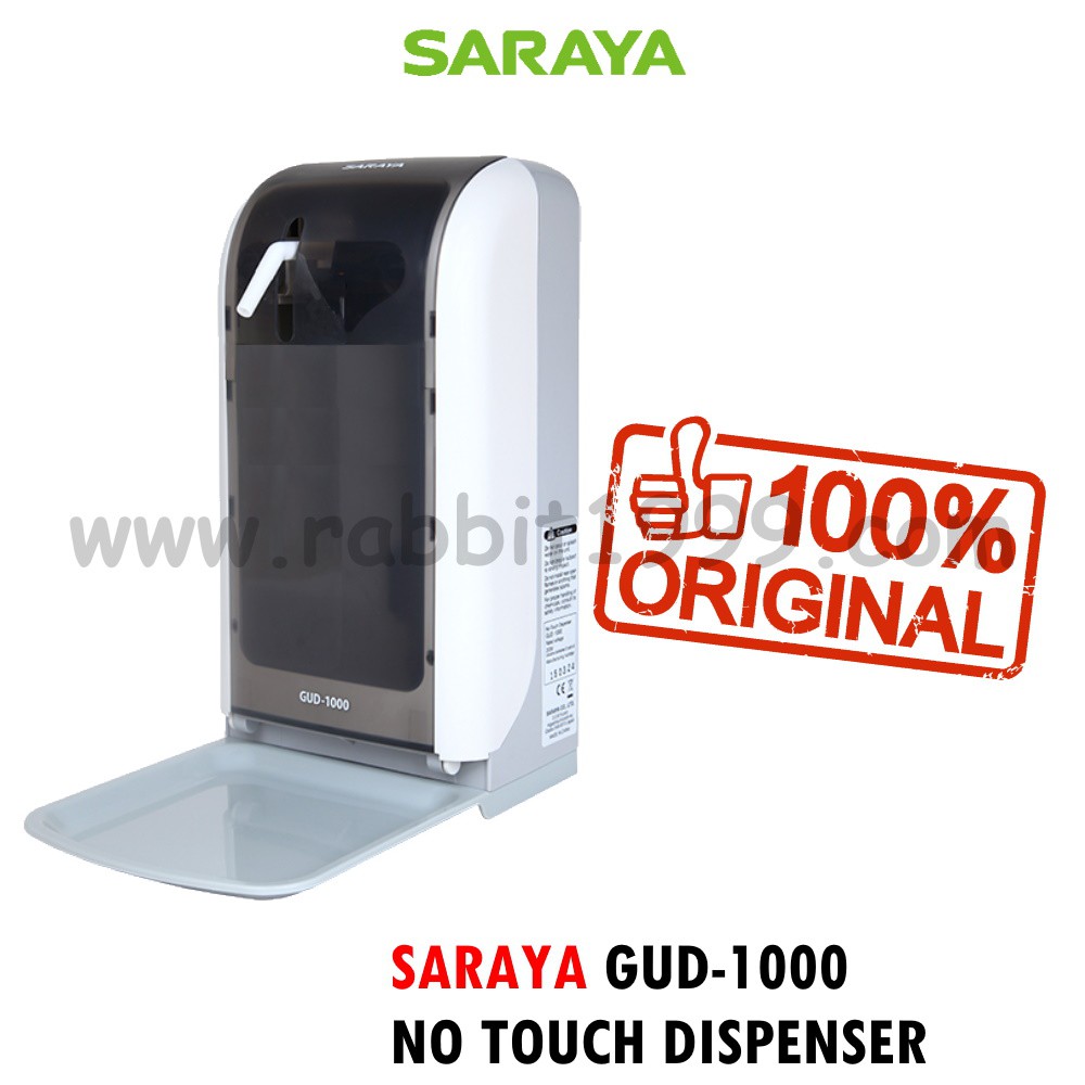 SARAYA GUD-1000 NO-TOUCH DISPENSER - foam/ liquid- saraya disinfectant dispenser / saraya ...