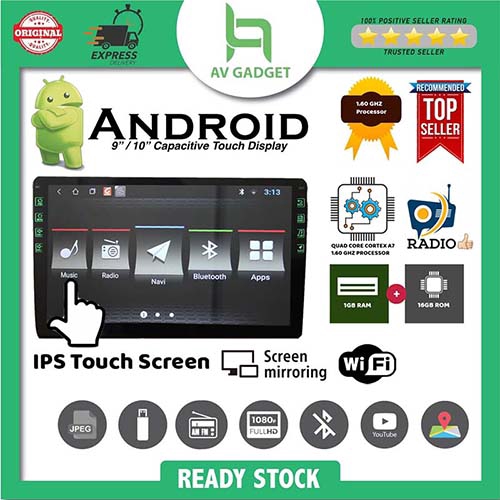 [Free Reverse Camera] Car Android Player 9" T3L IPS 2.5D Plug And Play Socket Casing Wifi GPS ...