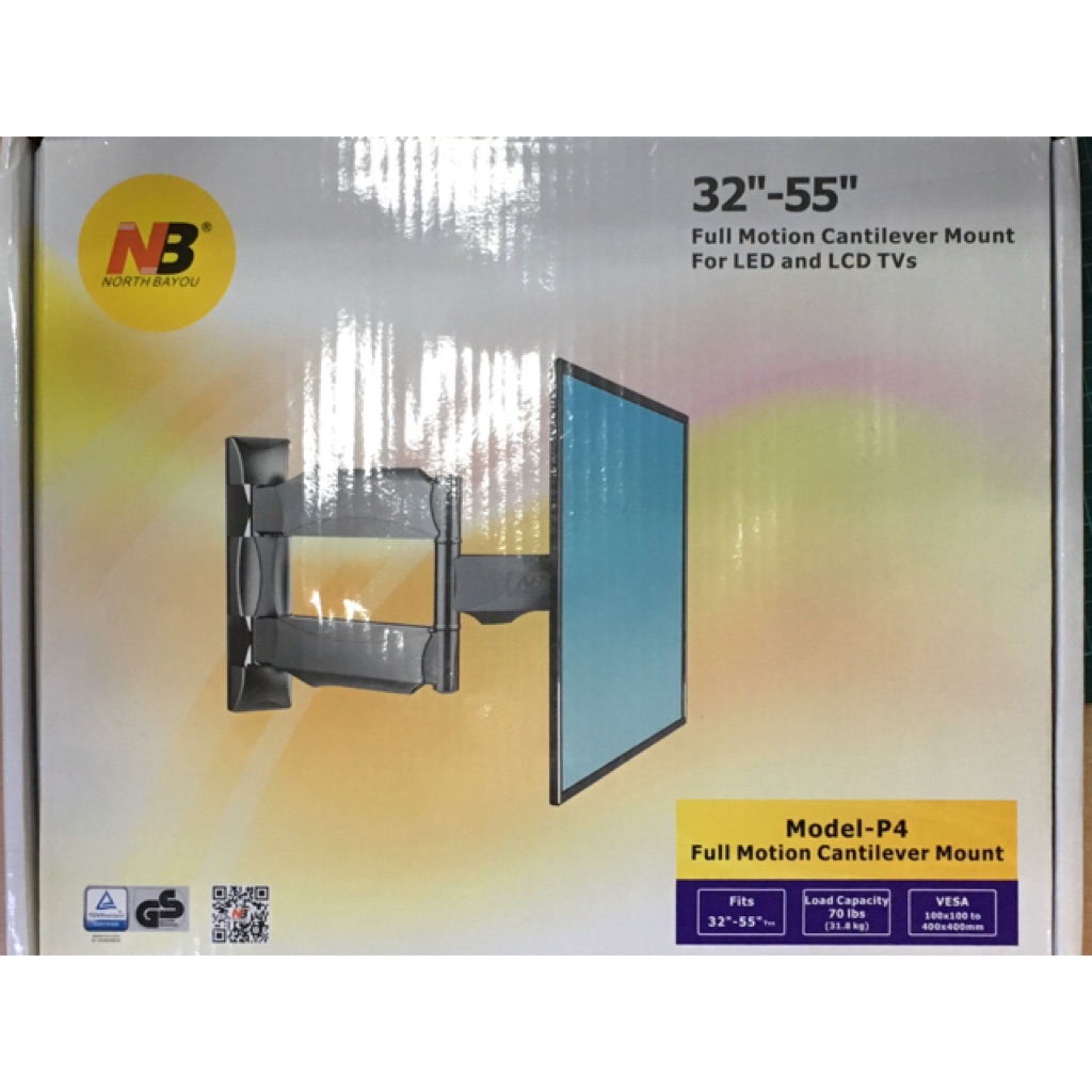 【SG Ready Stock】NB-P4 32-55 inch Full Motion Cantilever LED/LCD Wall ...