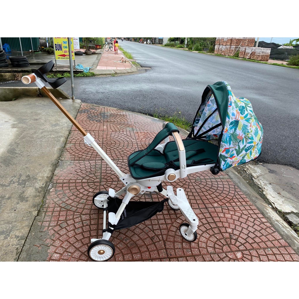 2-way Folding Stroller 3-Way Lying Recliner - Reclining - Sitting For ...