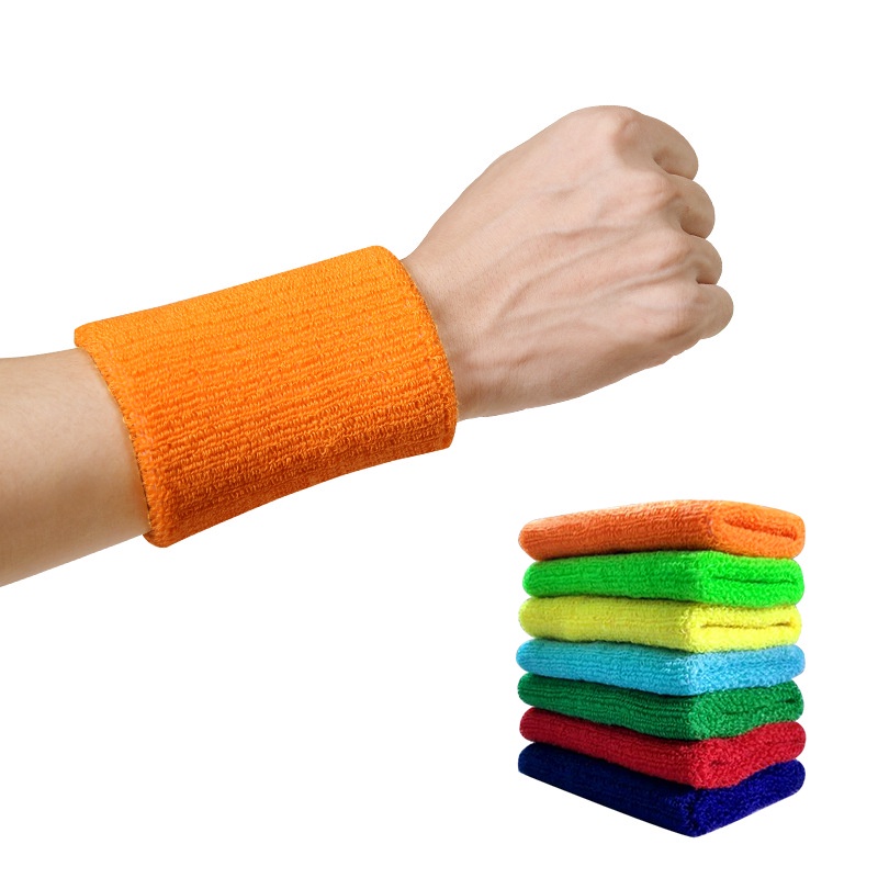 1PC Wrist Sweatband Tennis Sport Wristband Volleyball Gym Wrist Brace ...