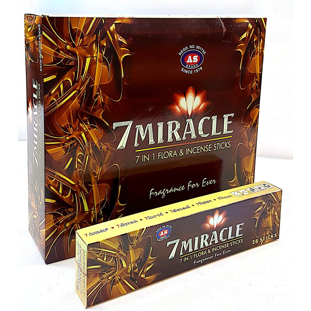 Miracle Agarbathi Incense Sticks - 12 packets inside, Each packet ...