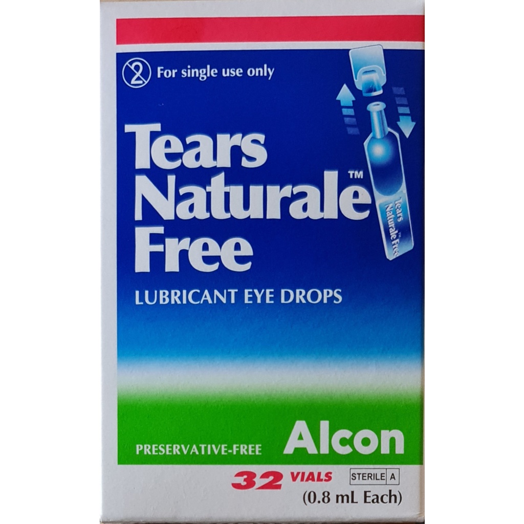 ALCON TEARS NATURALE FREE LUBRICANT EYE DROPS 0.8ML X 32 PCS | Shopee ...