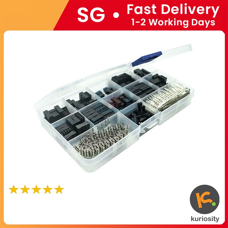 Jumper Wire Dupont Kit Header Male Female Connector 620pc | Shopee ...
