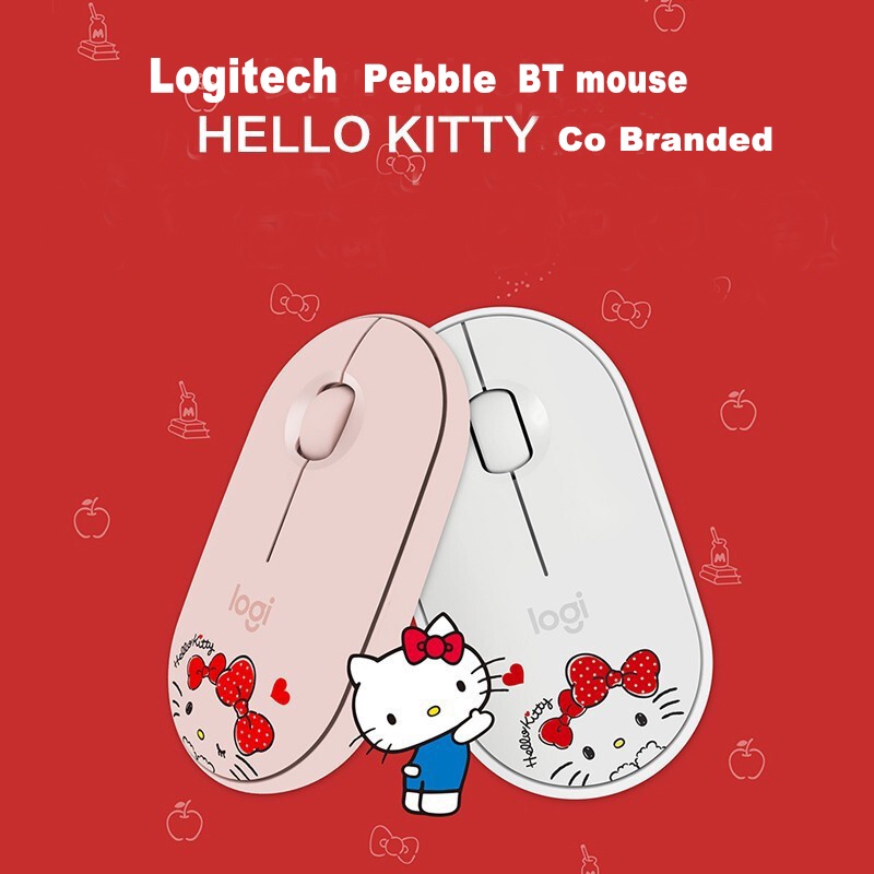 Pebble Hello Kitty Wireless Mouse Bluetooth Mute Mouse Cute Cat ...