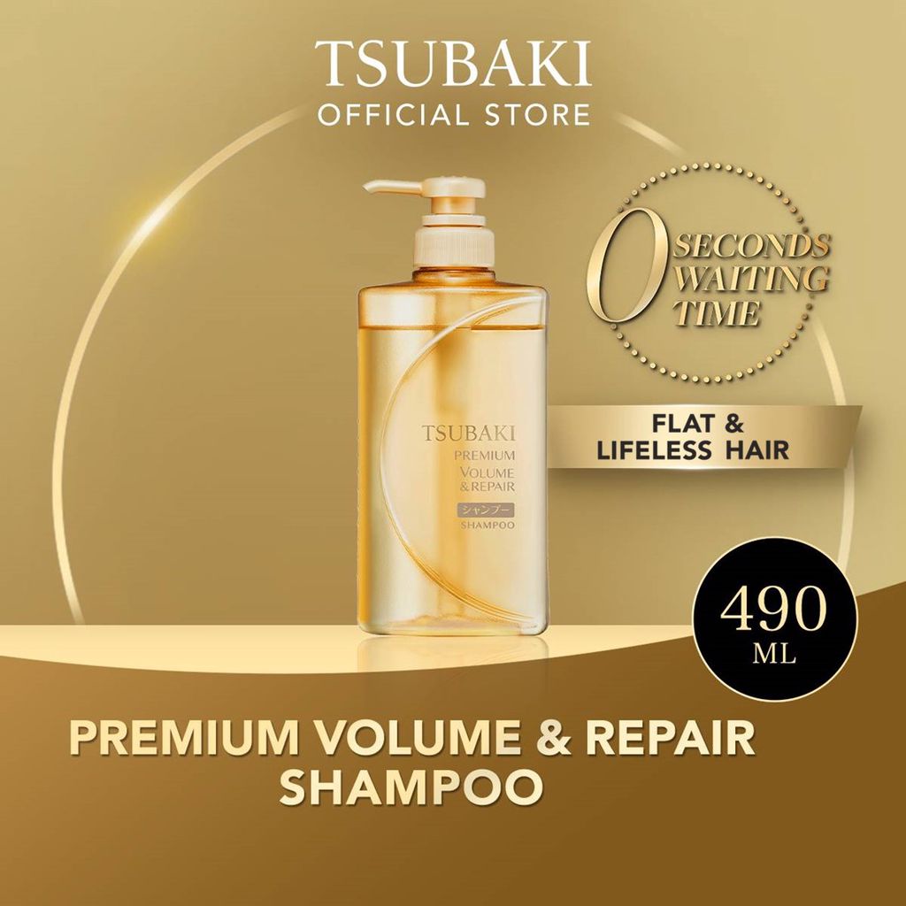 Tsubaki Premium Volume & Repair Shampoo 490Ml | Shopee Singapore
