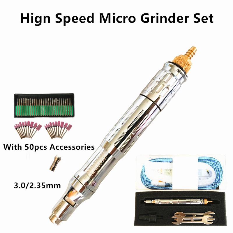 Hign Speed Air Micro grinder with 50pcs Accessories pencil Pneumatic ...