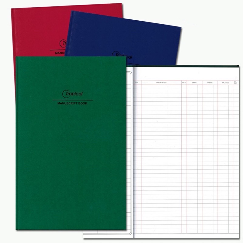 Tropical F4 Hard Cover 3 Columns Foolscap Book Manuscript /Buku Log ...