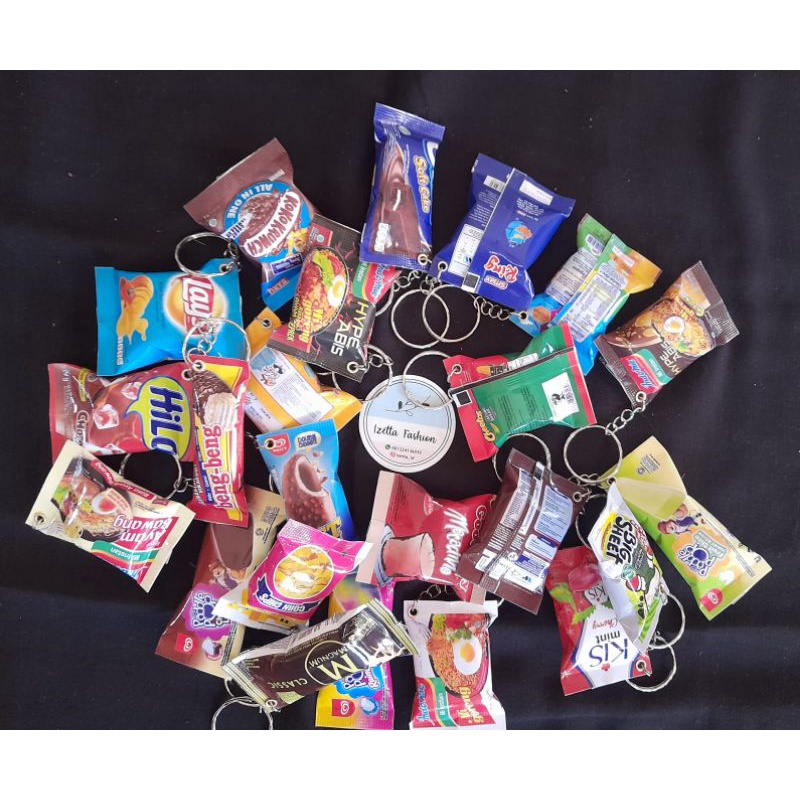 GANTUNGAN 100PCS Fridge Keychains and Magnets with Cute souvenir Food ...