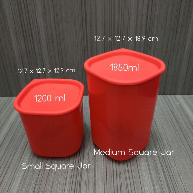 Square Jar (red series Jar) | Shopee Singapore