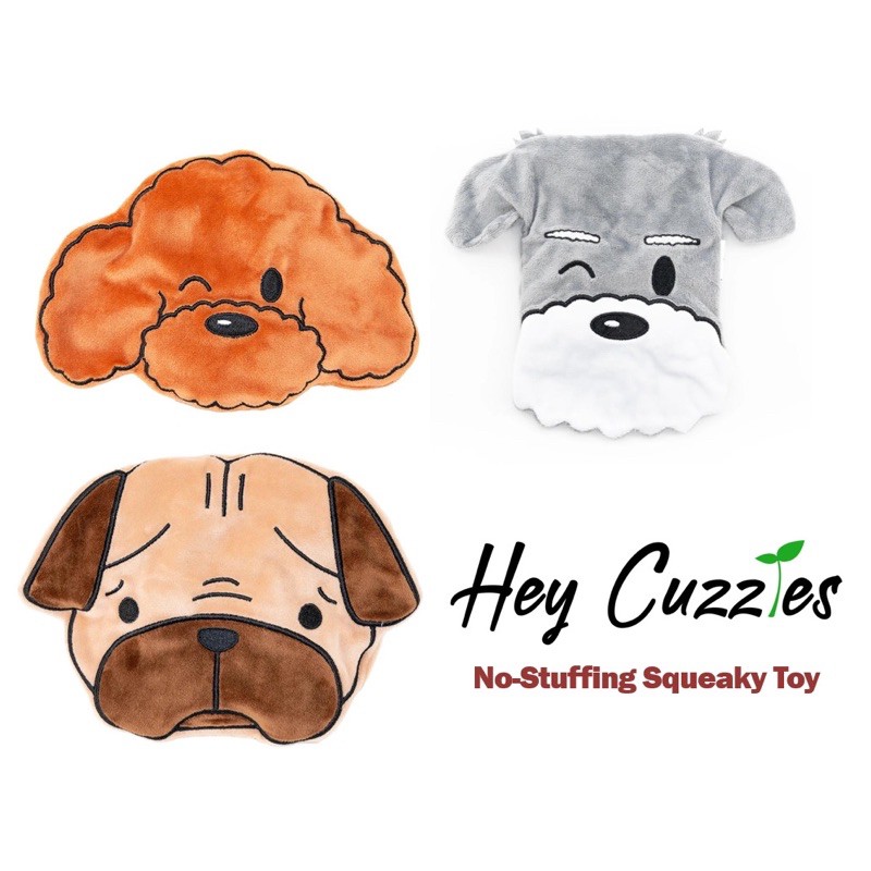 Hey Cuzzies No-Stuffing Squeaky Dog Puppy Dog Toy | Shopee Singapore