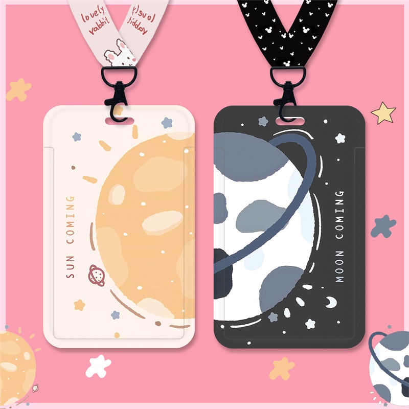 Easycard Mrt Card Badge Id Holder Cartoon Cute Girl Work Permit Bus ...