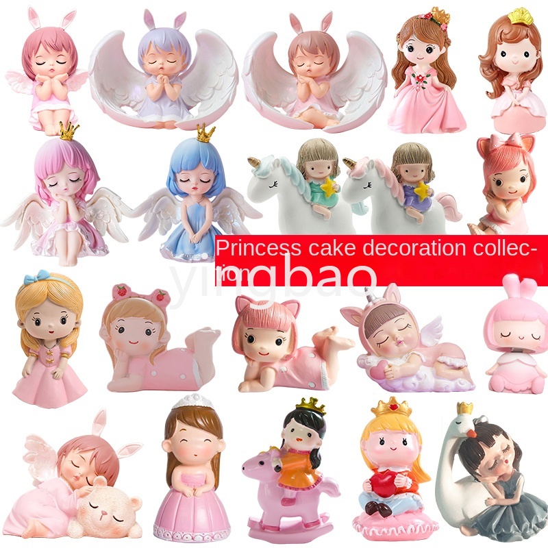 Princesses cake Topper collectiong Angel Girl doll Cake Decorations ...