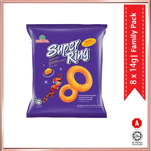 ORIENTAL SUPER RING CHEESE FAMILY PACK 8 / 30 X 14G ASEAN.OS | Shopee ...