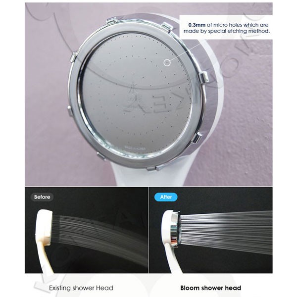 SAVE WATER Bloom shower head Korea water saving shower head | Shopee ...
