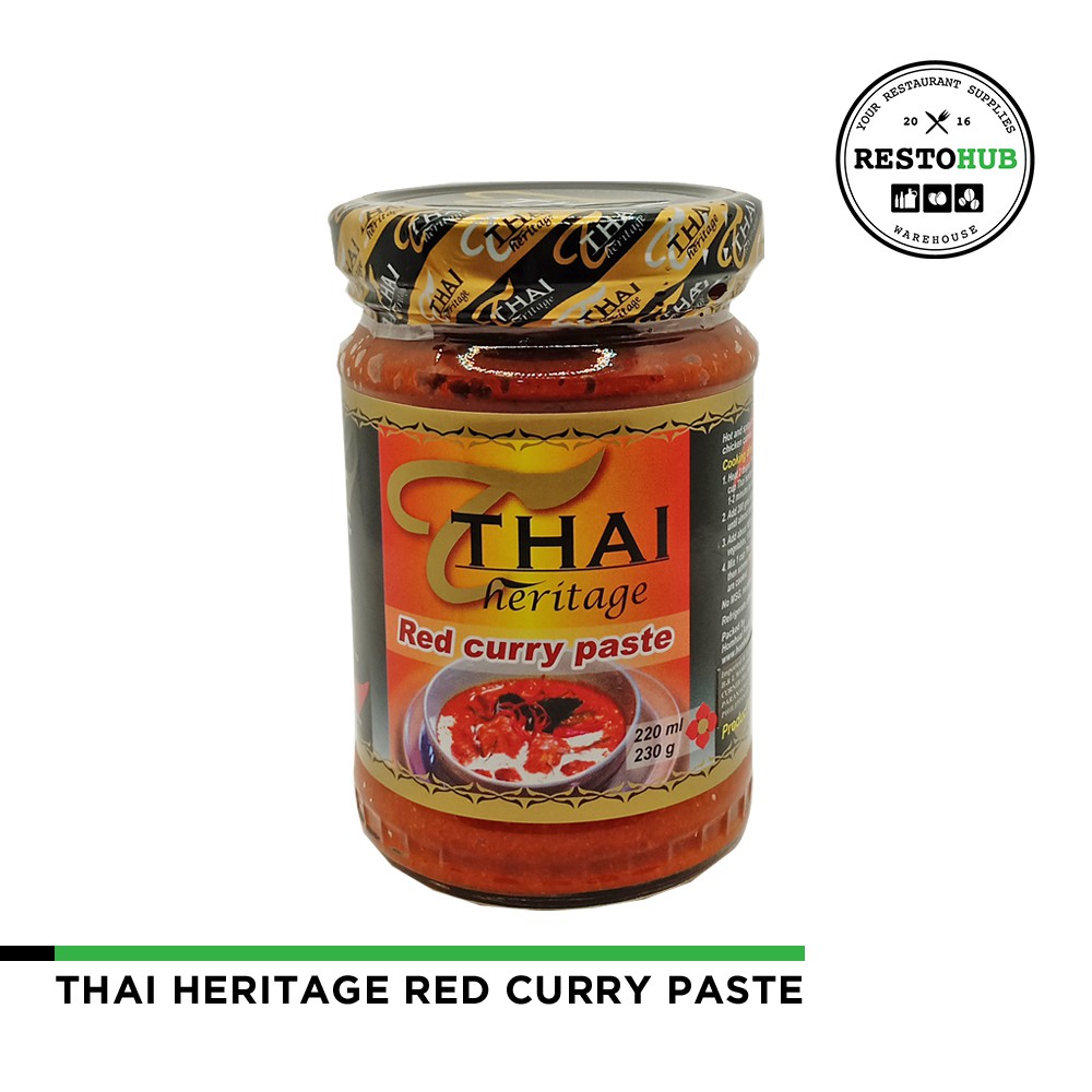 Thai Heritage Red Curry Paste (220g) Thai Curry Paste Red Curry Paste ...