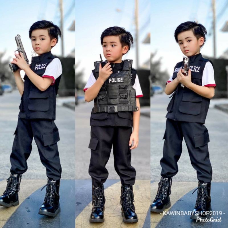 Child Occupation Uniform Police Unit Hanuman Swat Complete With ...