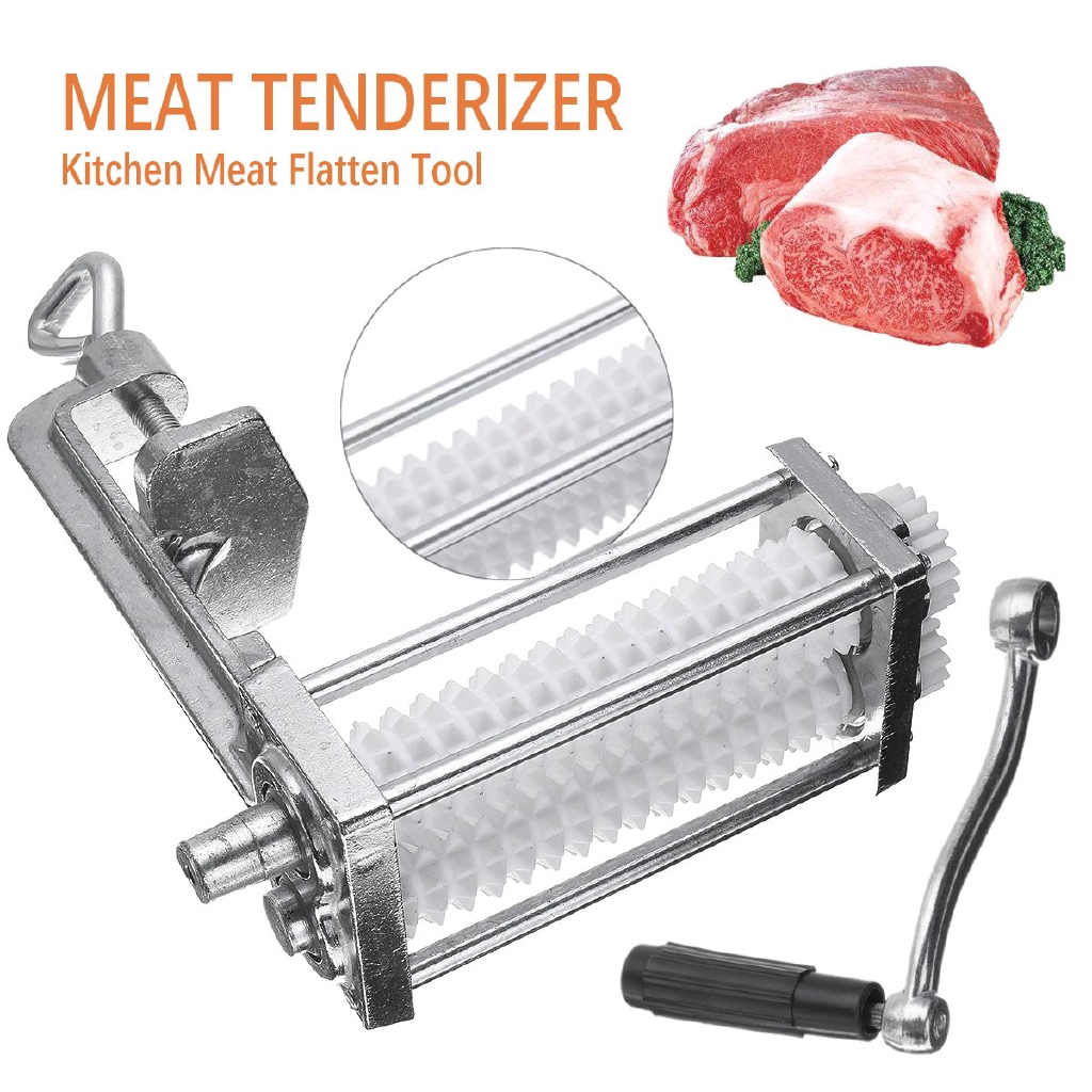 Kitchen Manual Meat Tenderizer Pork Beef Steak Heavy Duty Clamp Roller ...