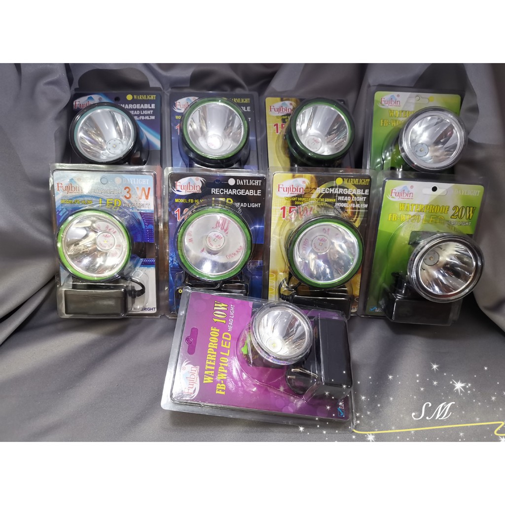 Fujibin High Power LED Rechargeable Head LIght | Shopee Singapore