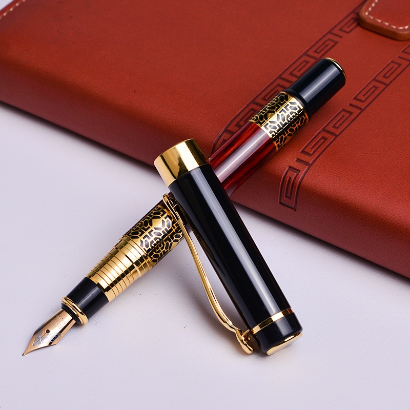 F Nib Metal Retro Fountain Pen Hollow Classic Luxurious Design Vintage ...