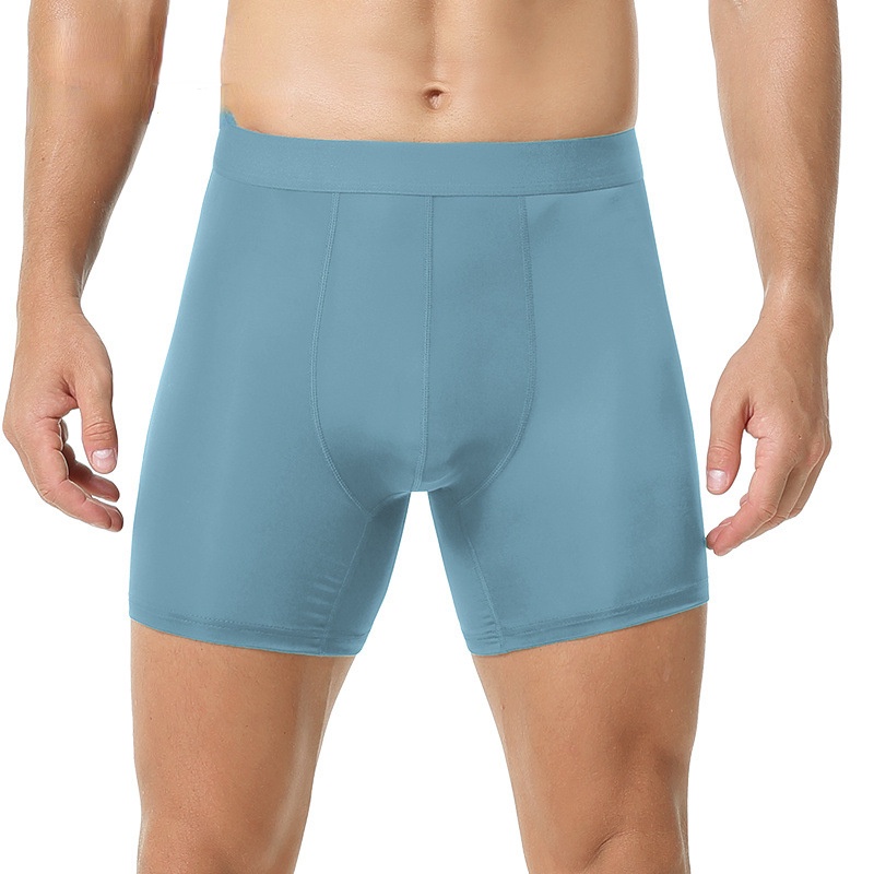 Men's Sports Ice Silk Breathable Plus Size Extra Length Anti-Wear Leg ...