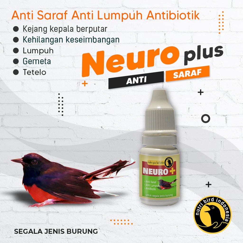 Neuro PLUS Bird Medicine Anti Nervous, Anti Paralysis, Anti Seizures ...