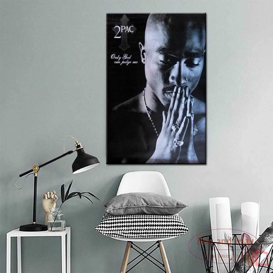 2Pac Notorious B IG Biggie Singer Tupac Shakur Canvas Print Poster Wall ...