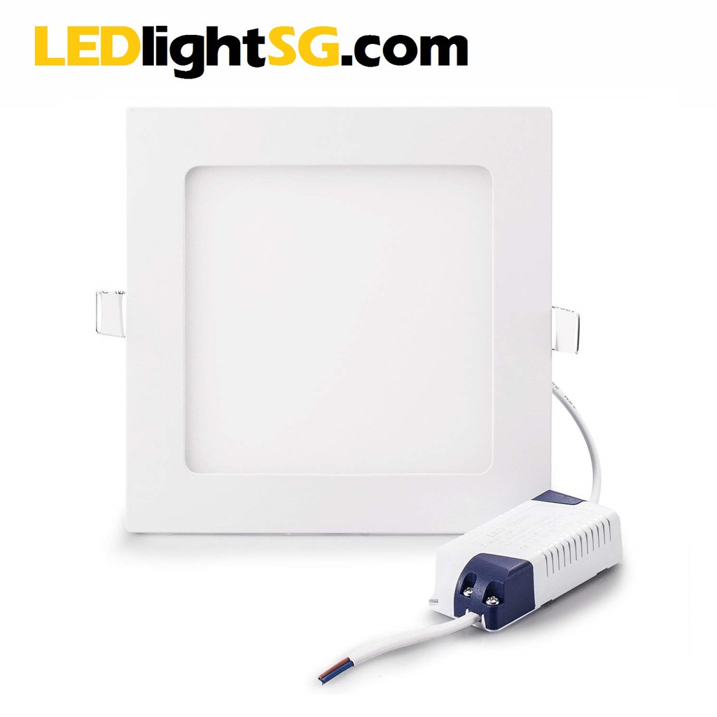 6W 12W LED Flat Panel Downlight triple colour LOCAL SELLER 1yr warranty Round Square (White/Warm ...