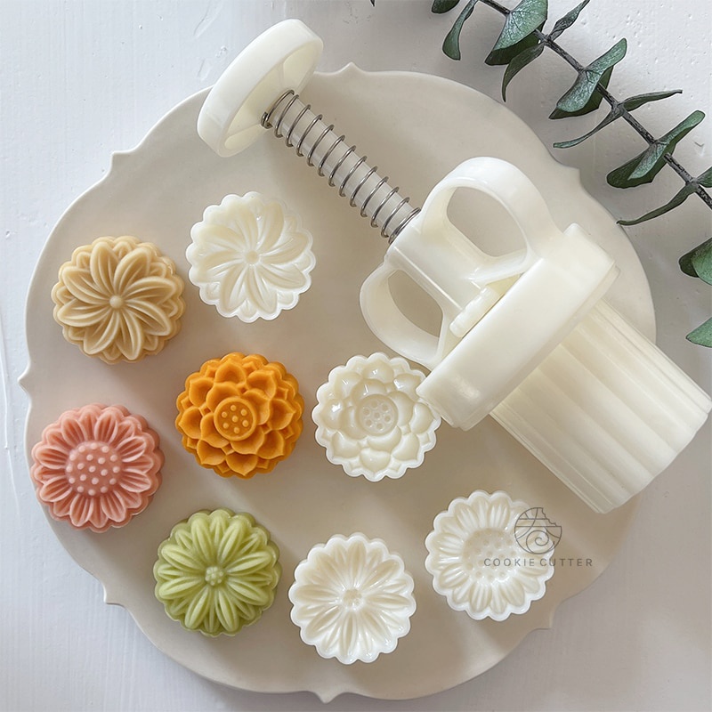 20g mini moon flower mold/daisy/sunflower/Lotus shape/dumpling seal for ...