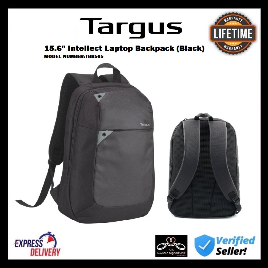 TBB565 - TARGUS 15.6 INCH INTELLECT BACKPACK (BLACK) | Shopee Singapore