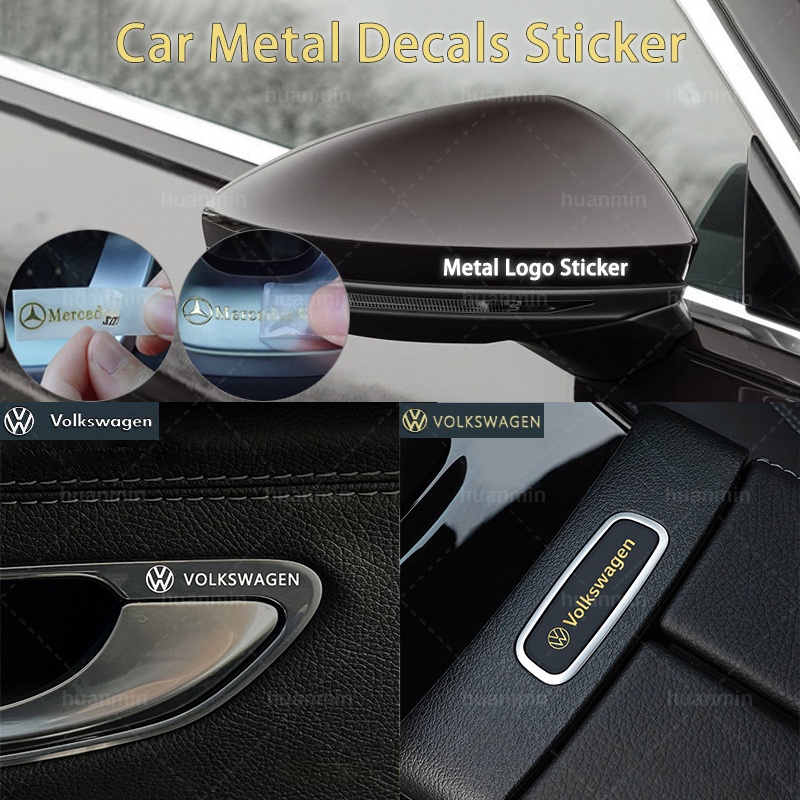 Car Sticker For Volkswagen Metal Rearview Mirror Wiper Decals Door ...