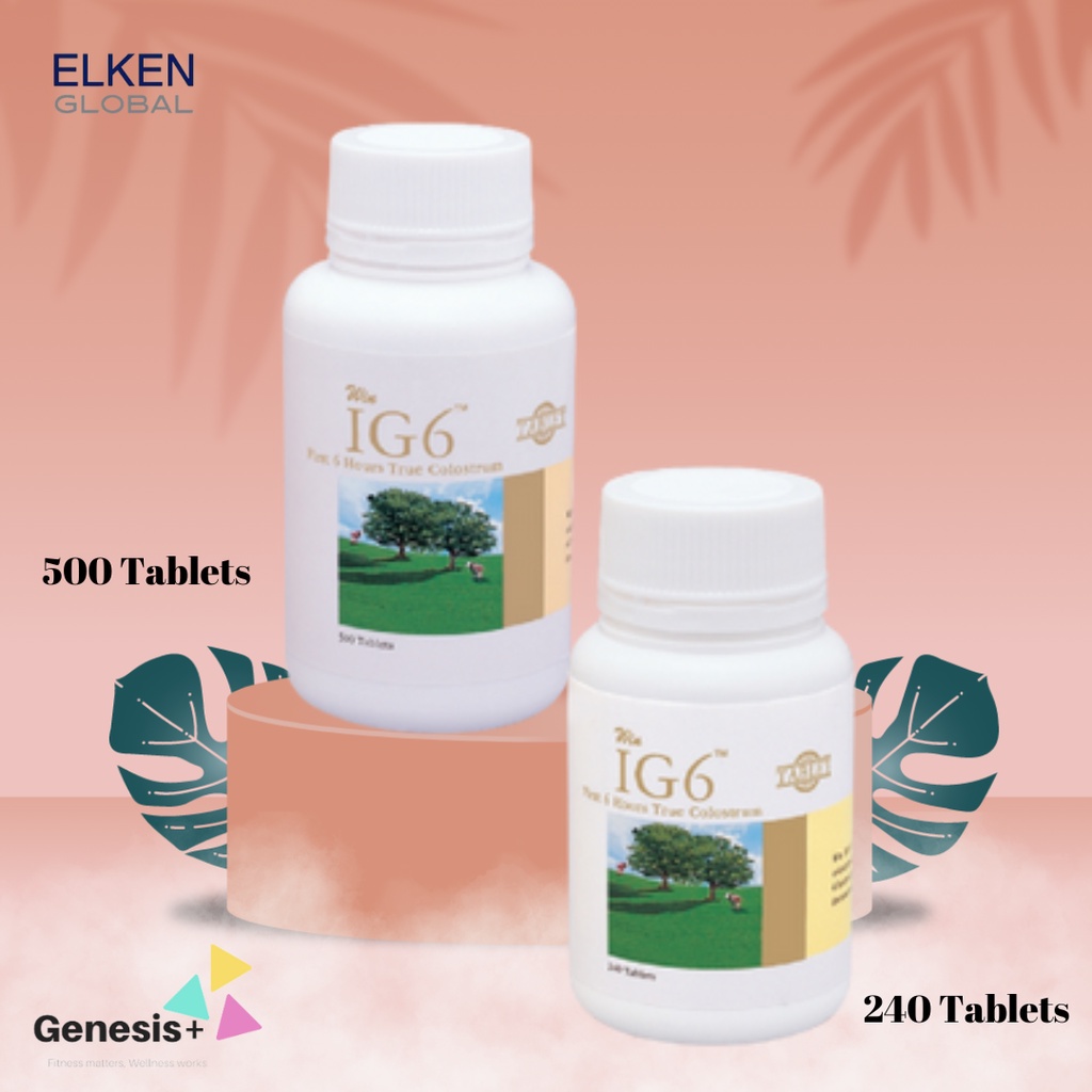 Elken Win IG6 Colostrum Tablet - Strengthen Your Immune System (240 / 500 Tablets) | Shopee ...