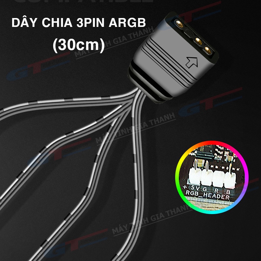 3pin 5V ARGB Splitter Cord / 3Pin 5V Cord Extension - 3Pin Plug Extension on Mainboard | Shopee ...