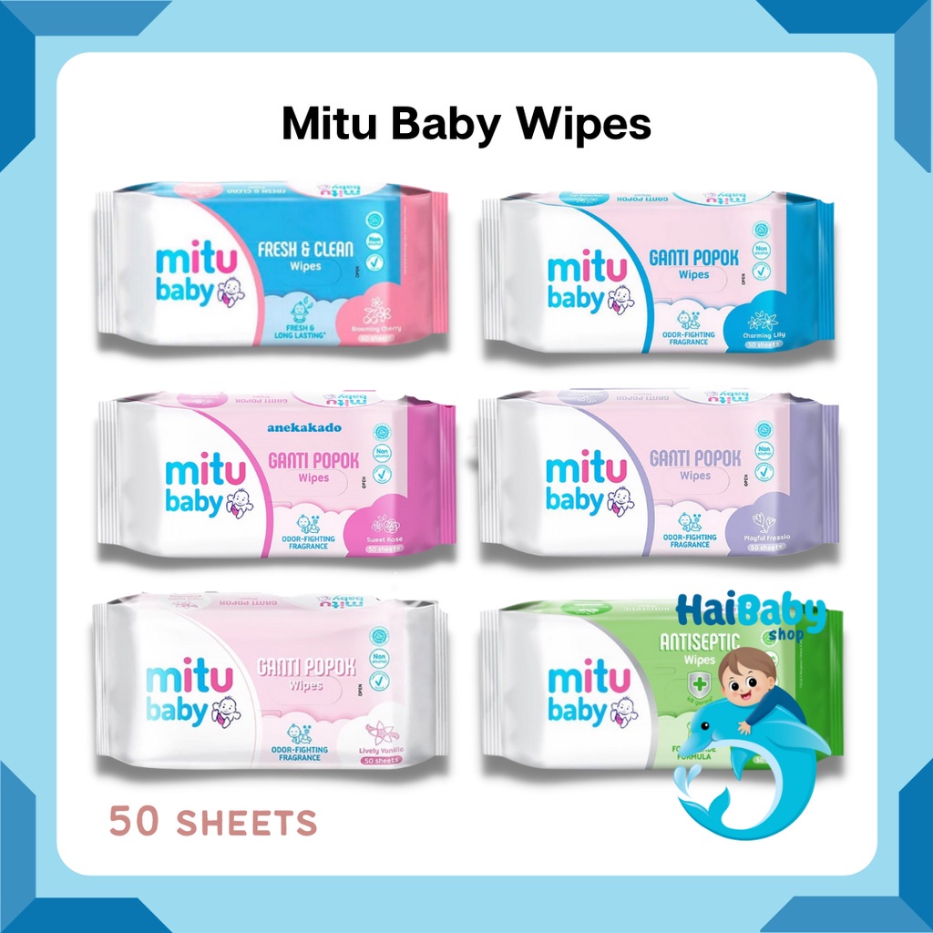 Mitu BABY WIPES 50'S Buy 1 Free 1 ML (TISSUE Wet) | Shopee Singapore