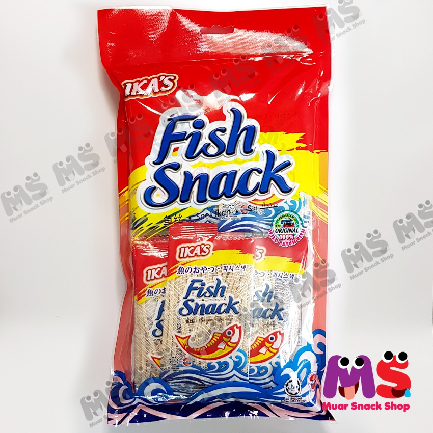 IKA's Fish Snack (Strip) / Snek Ikan / 鱼丝 (40packs x 5g) | Shopee Singapore