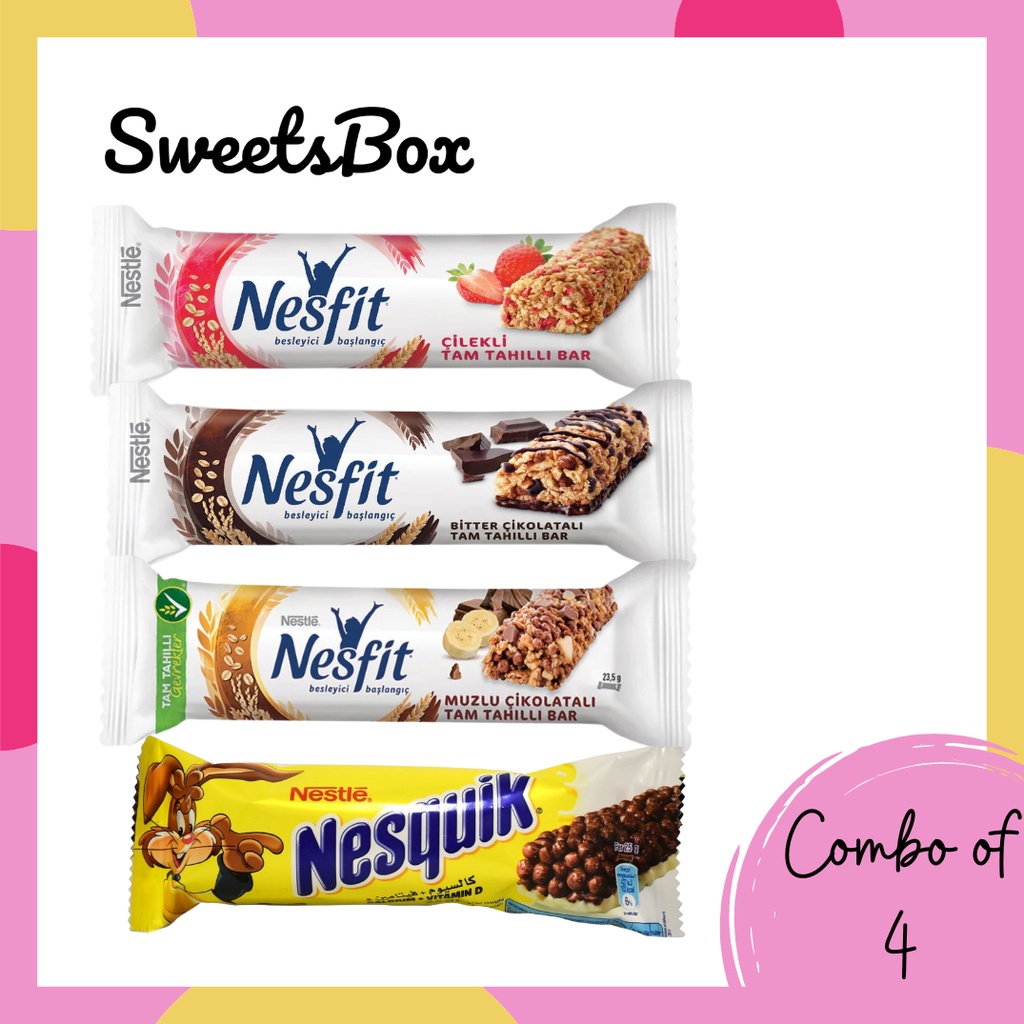 Sweetsbox | Nestlé Nesfit Choco/ Choco Banana & Strawberry Bar ...
