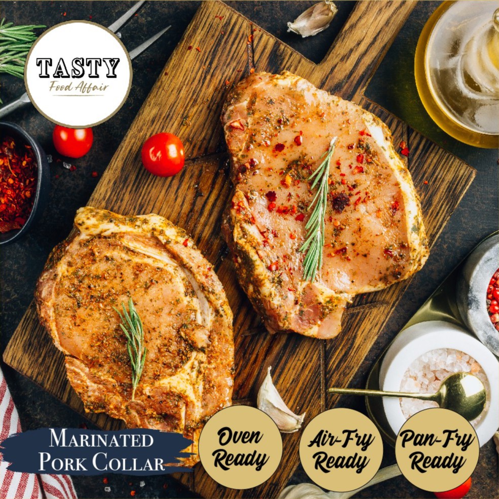 [Tasty Food Affair] Marinated Sliced Pork Collar - 350G | Shopee Singapore