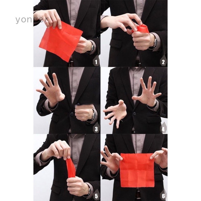 Magic Trick Props Plastic Thumb and Red Silk Vanish Appearing Finger ...