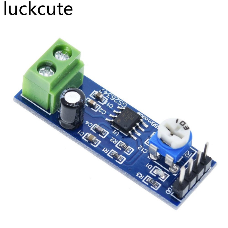 5pcs LM386 audio power amplifier module 200 times gain amplifier board ...