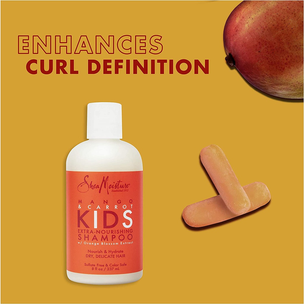 SheaMoisture Kids Shampoo / Conditioner for Kids Hair Mango and Carrot ...