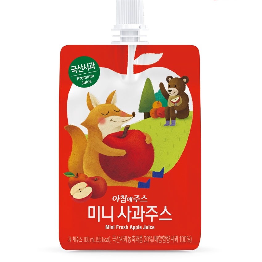 SEOUL MILK Juice - Mini Apple Juice (100ml*1ea) | Shopee Singapore