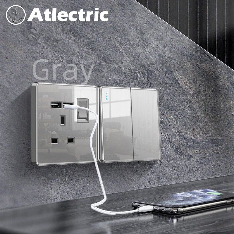 New Arrival - 13A Wall Socket 3/5 pin Universal Plug Light Switches ...