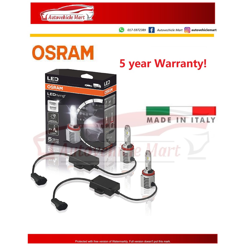OSRAM LED Bulb 6000K Head Lamp Headlights H7 H8 H11 HB3 HB4 12V ...