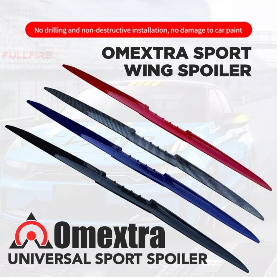 Omextra Sport Car Spoiler Universal Wing Spoiler Car Duck Tail Fixed ...