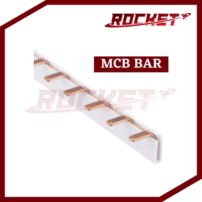 Mcb Bar Copper Bus Bar 63A With PVC Insulated Cover 1P Single Phase ...
