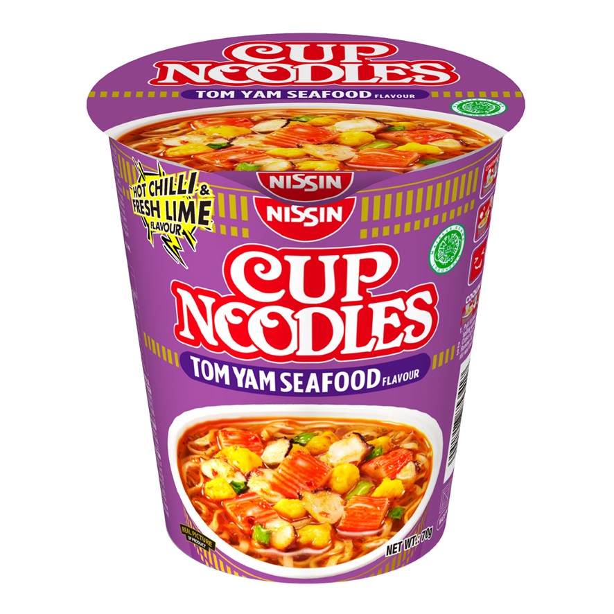 (Halal) Nissin Cup Noodles - Seafood / Tom Yam Seafood / Chicken ...