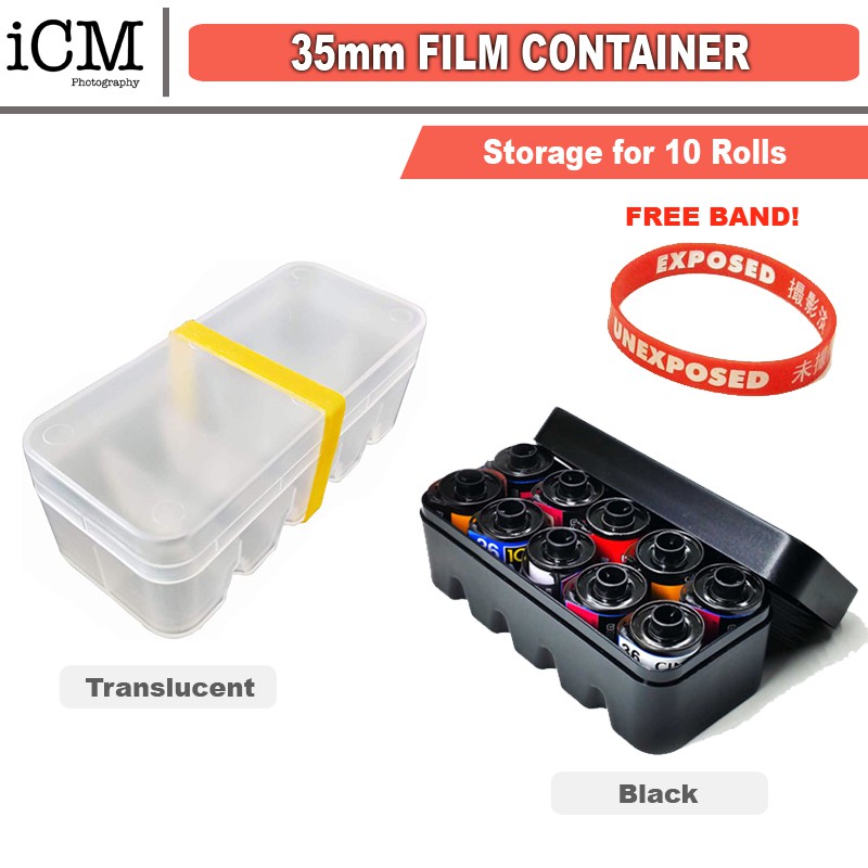 135 35mm Negative roll Film Storage Container Box - For 10 Rolls ...